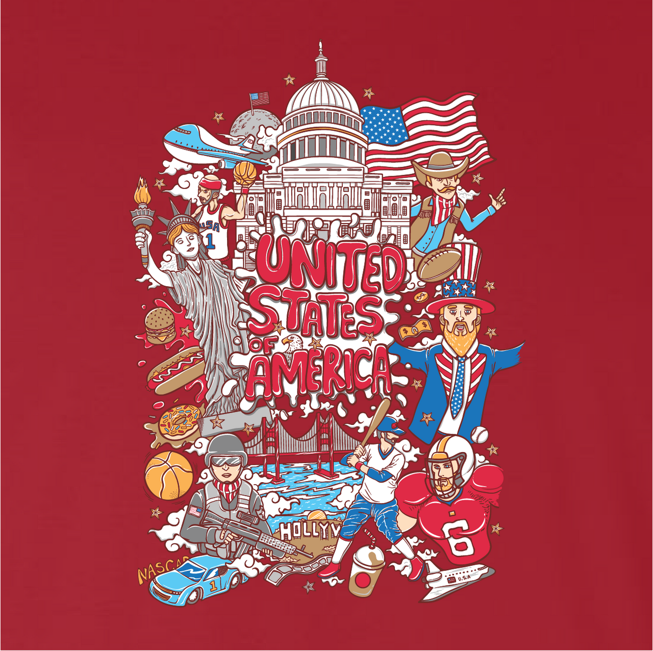 "United States of America" Collage - Amped Up Learning