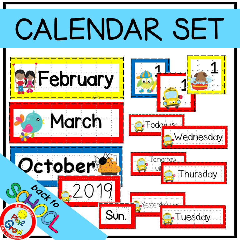 ALL YEAR CALENDAR SET AND LEARNING CENTER - Amped Up Learning
