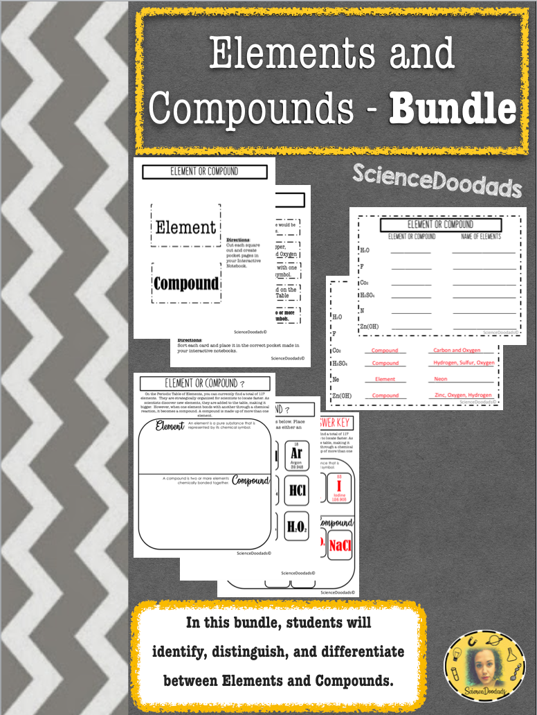 Elements and Compounds - Bundle - Amped Up Learning