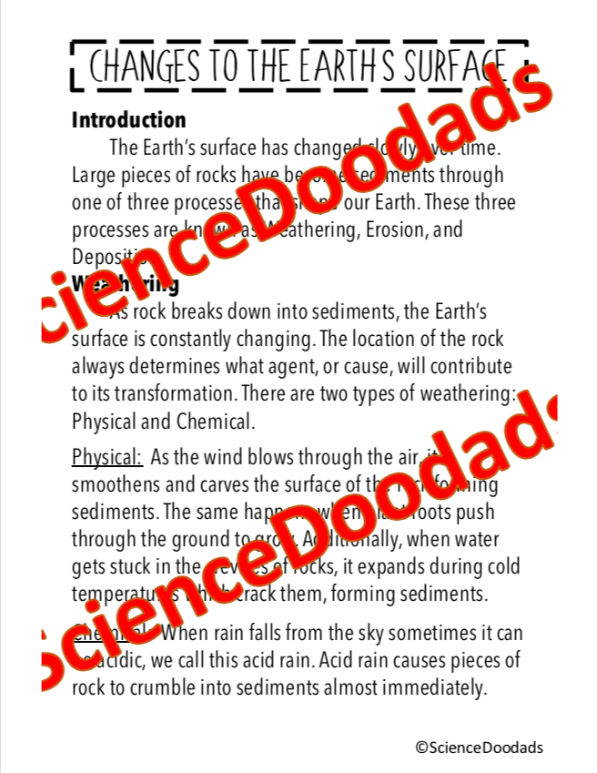 Weathering, Erosion, Deposition - Bundle - Amped Up Learning