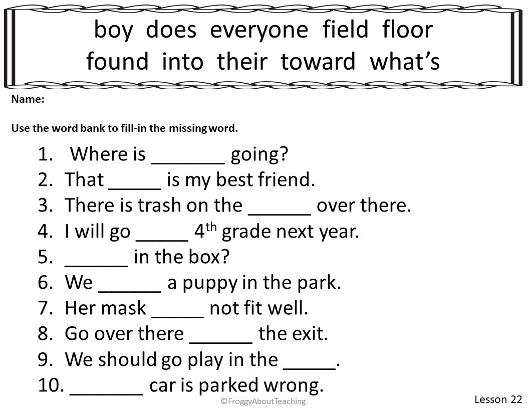 High Frequency Words Packet 3 - 2nd Grade - Amped Up Learning