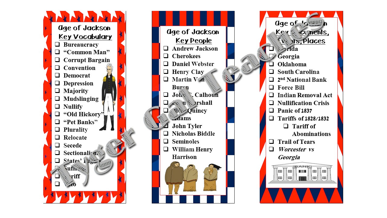 Checklists/Bookmarks (Bundle)-All Early U.S. History Units (1607-1877 ...