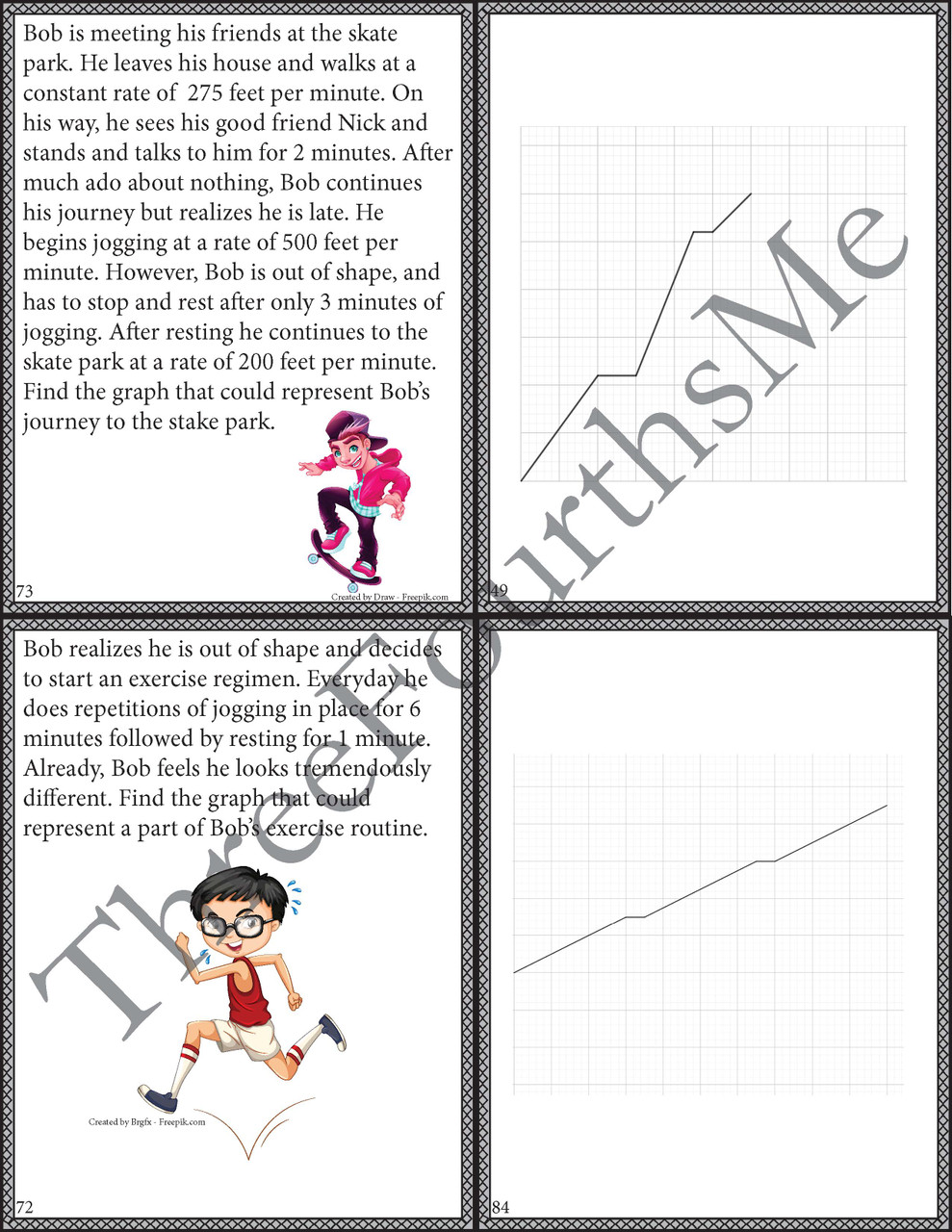 Transformations of Linear Functions Matching Activity - Amped Up Learning