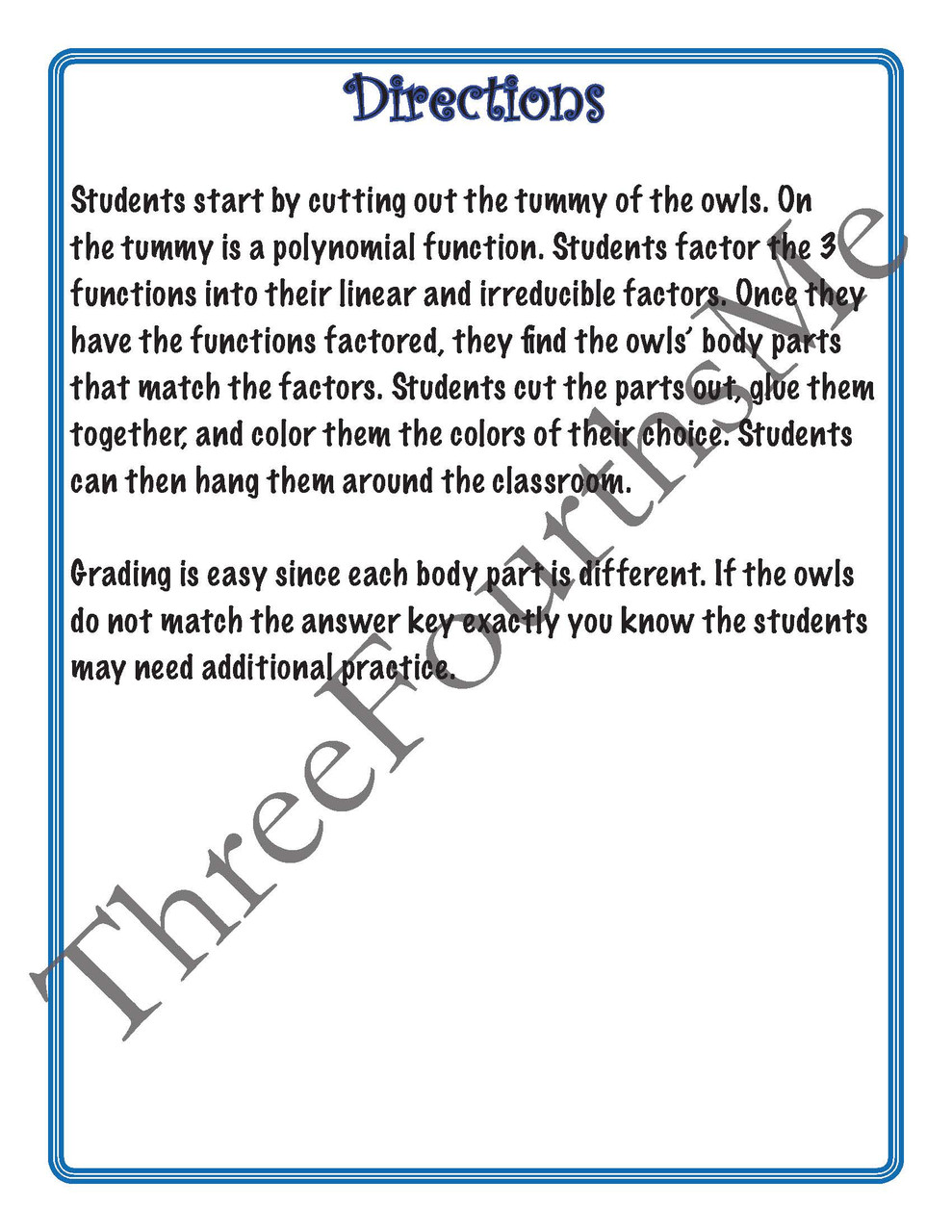 Factoring Polynomial Functions Activity - Amped Up Learning