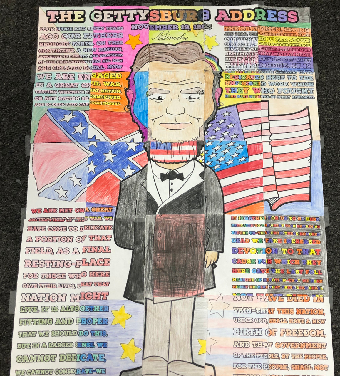 Gettysburg Address Collaborative Poster Project - Amped Up Learning
