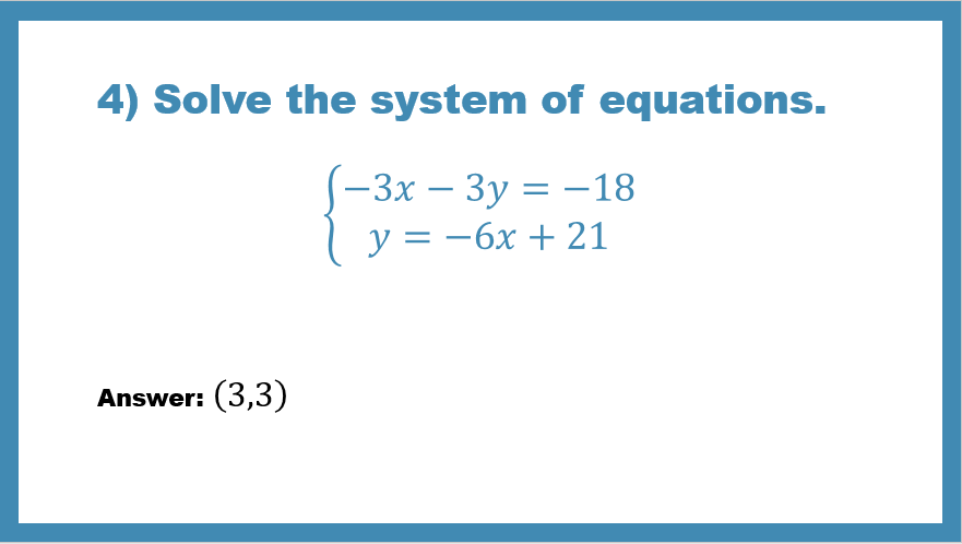 Systems of Equations Paper Toss Game - Amped Up Learning