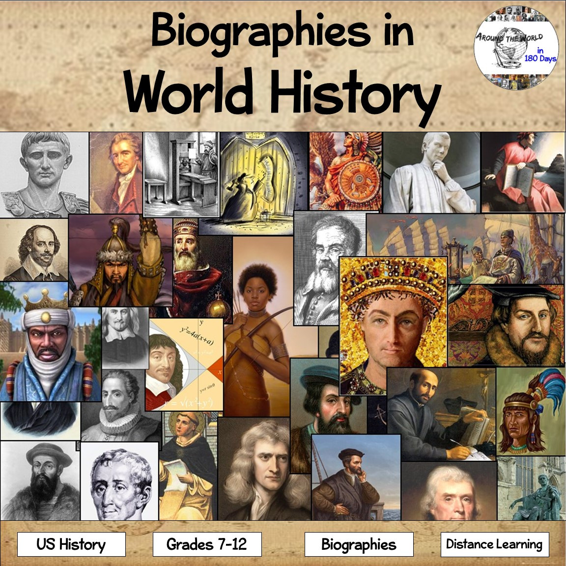 Bundle: Biographies in World History - Amped Up Learning