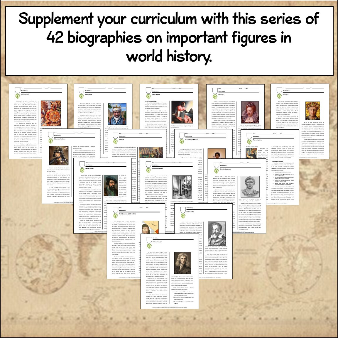 Bundle: Biographies in World History - Amped Up Learning