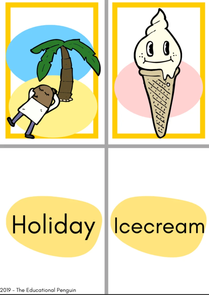 Flash Cards: Summer - Amped Up Learning