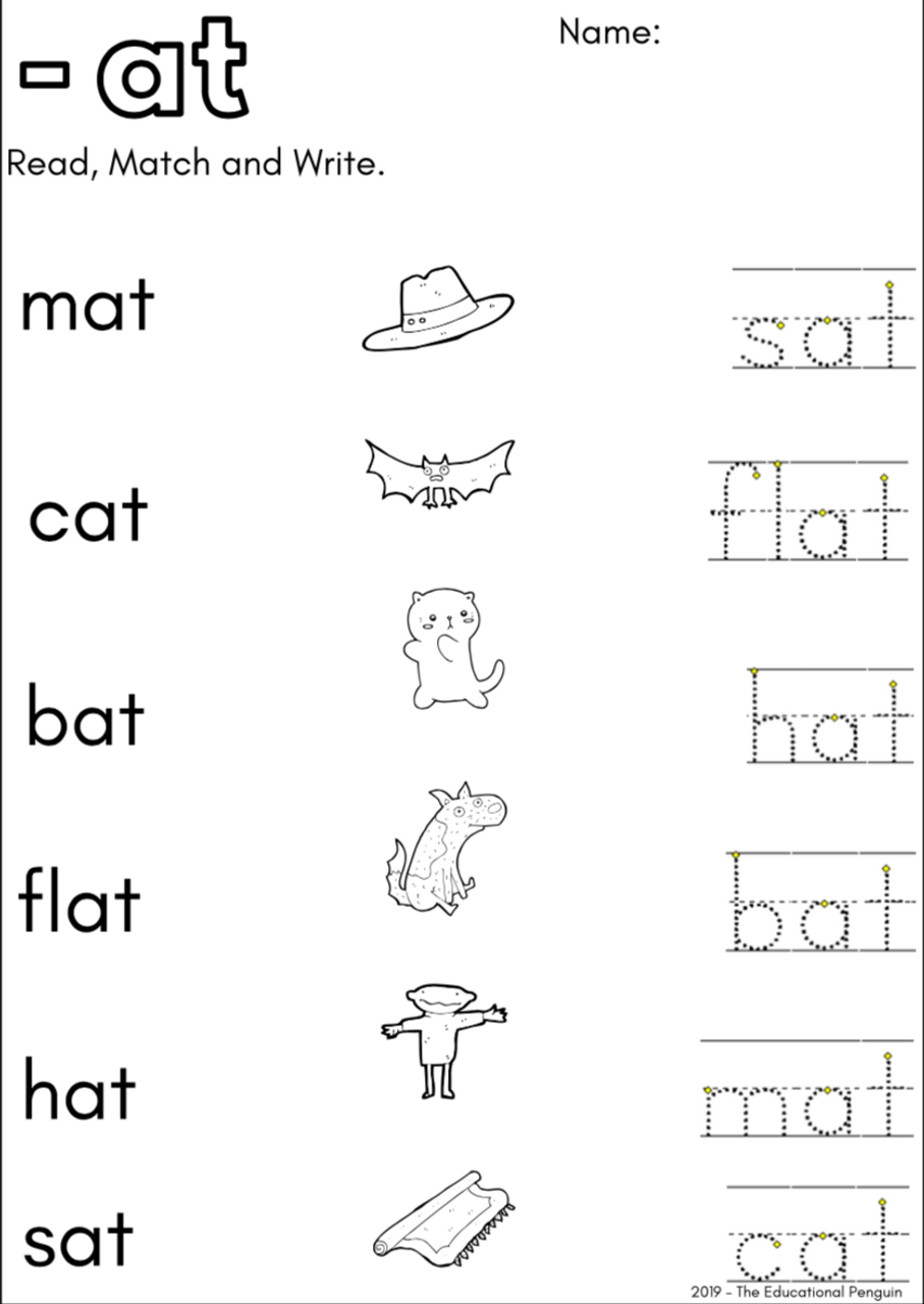 CVC Short 'a' Sound Worksheets - Amped Up Learning
