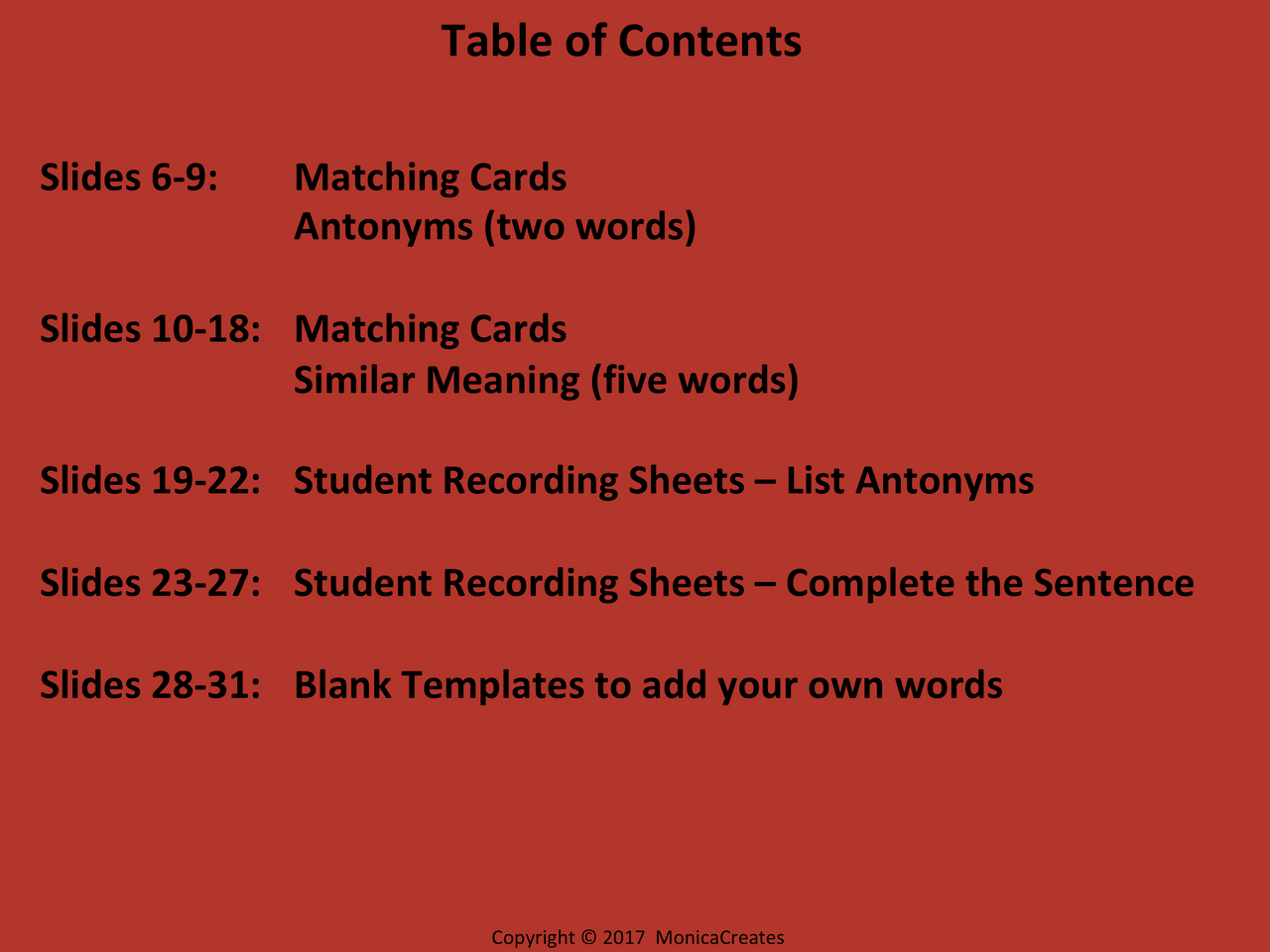 Antonyms - Activity Pack - Matching Activities, Student Response Sheets ...