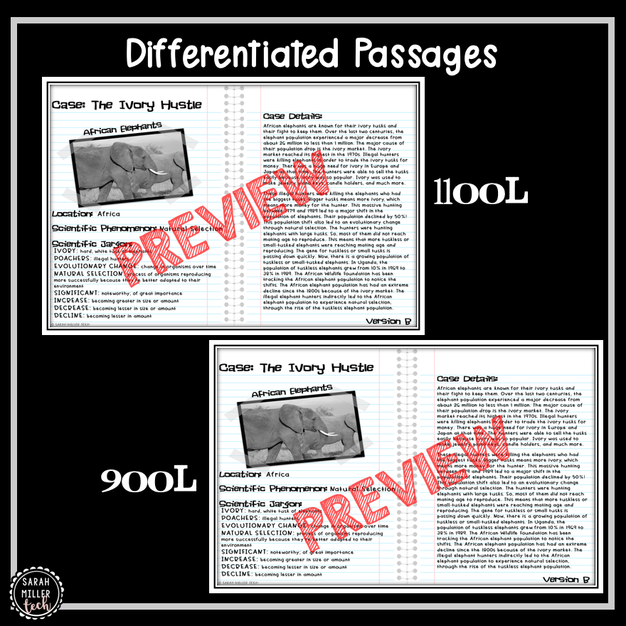 Science Reading Activity | Natural Selection - Amped Up Learning