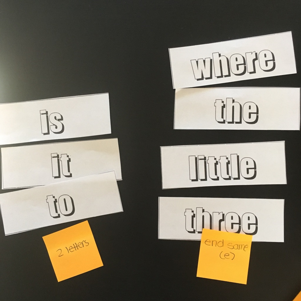 Concepts of Print - Early Literacy - Similar Letters in Words - Amped ...