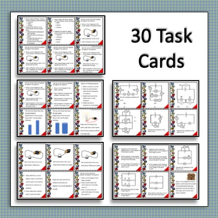 Current Electricity 30 Task Cards - Amped Up Learning