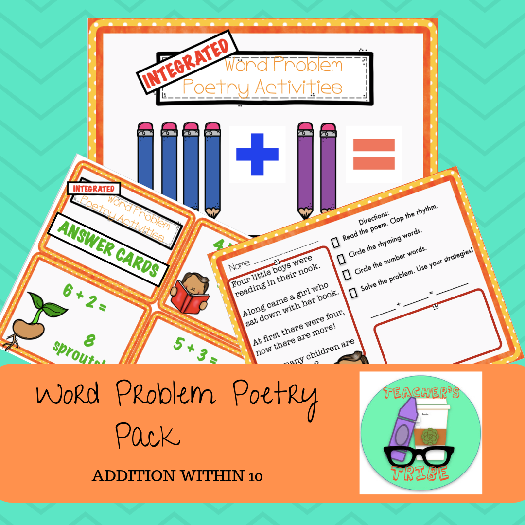 Integrated Word Problem Poem Pack (Addition within 10) - Amped Up Learning