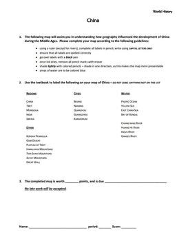 Map: Medieval China - Amped Up Learning