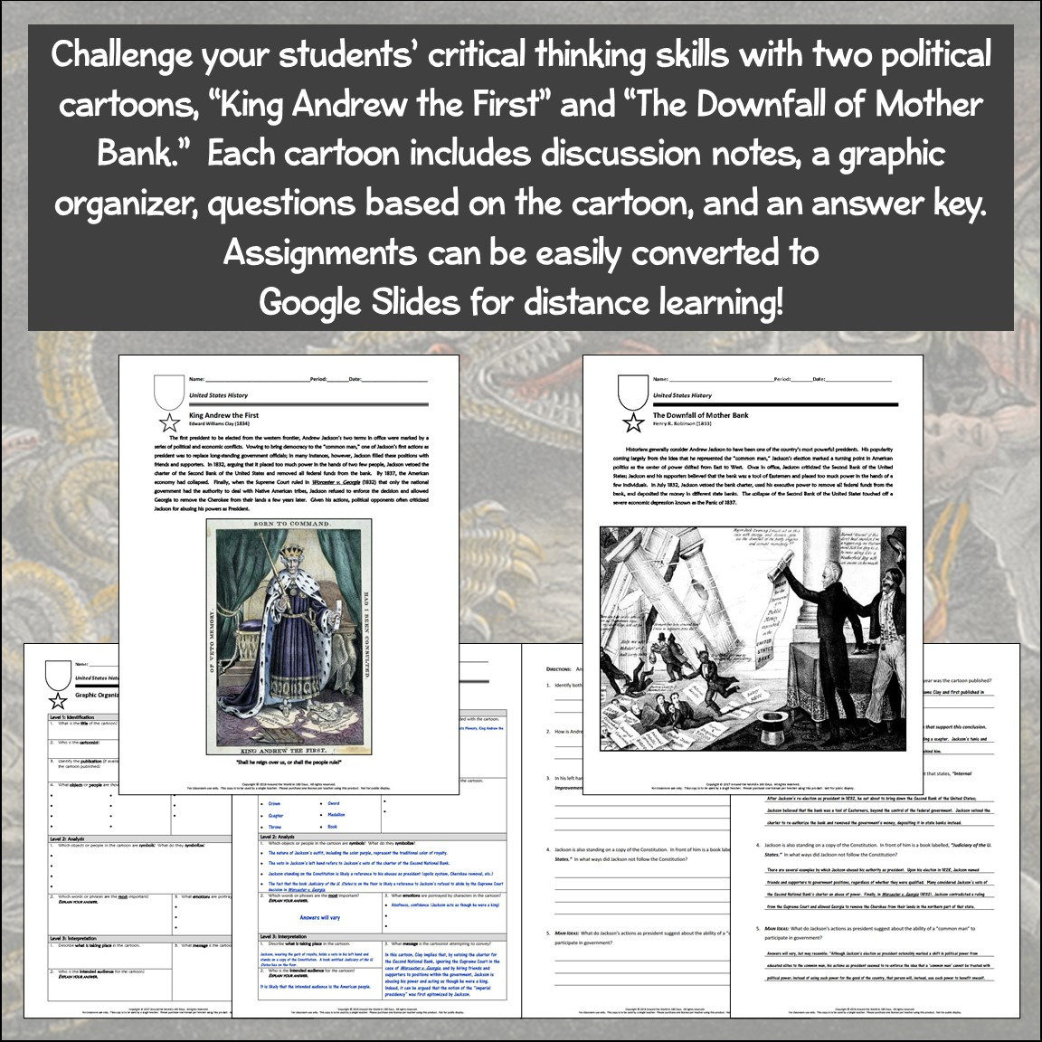 Mini-Unit: Andrew Jackson and the Bank - Amped Up Learning