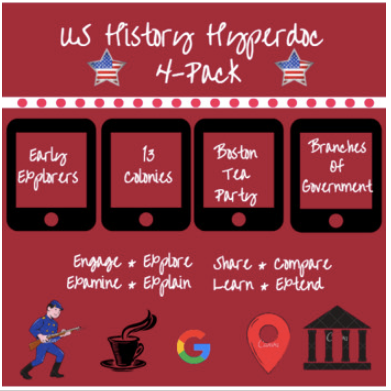 US History Hyperdoc Bundle: Colonies, Explorers, Government, & Boston ...
