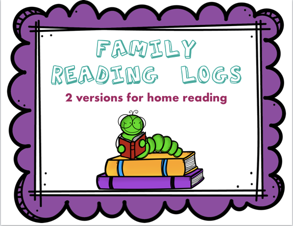 Family Reading Logs - Amped Up Learning