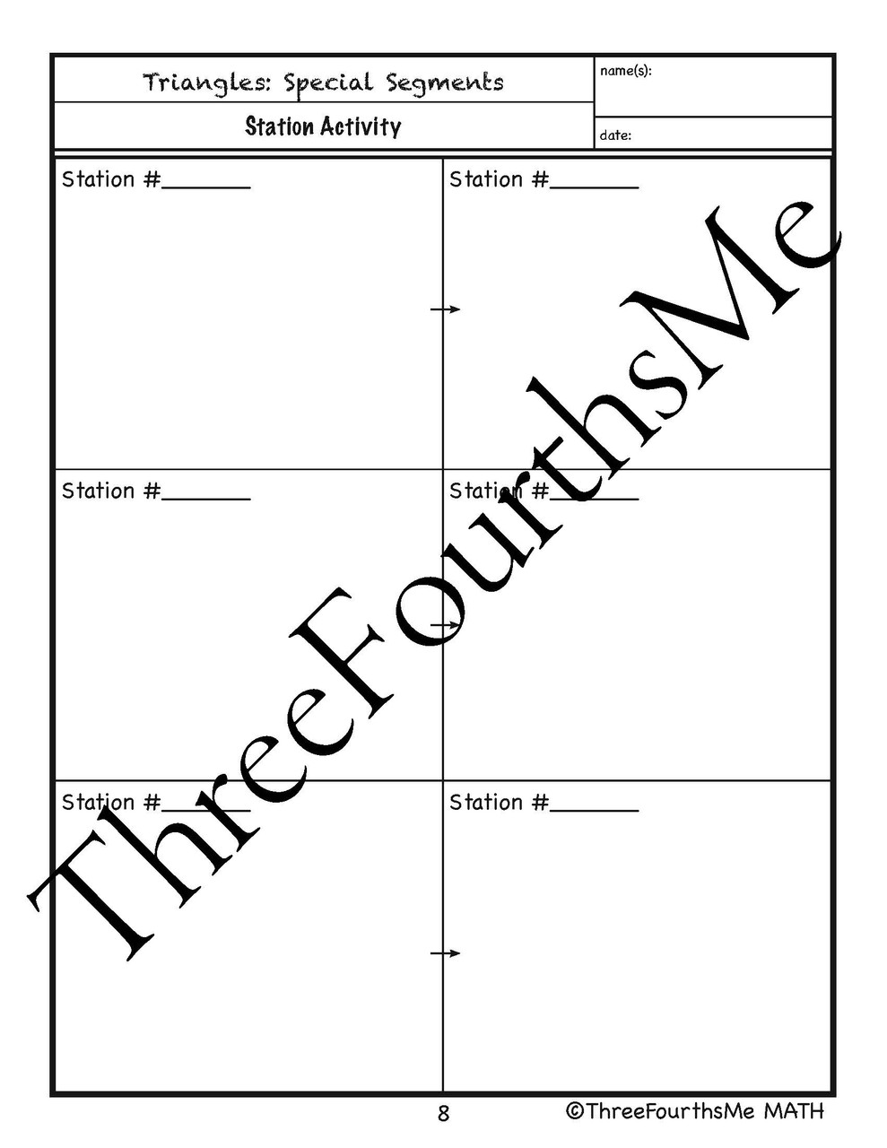 Triangles: Special Segments Activity - Amped Up Learning