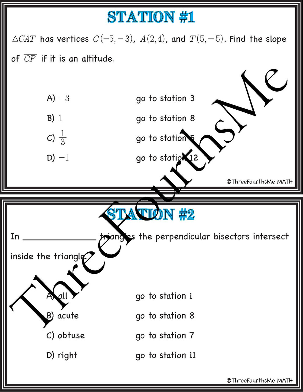 Triangles: Special Segments Activity - Amped Up Learning