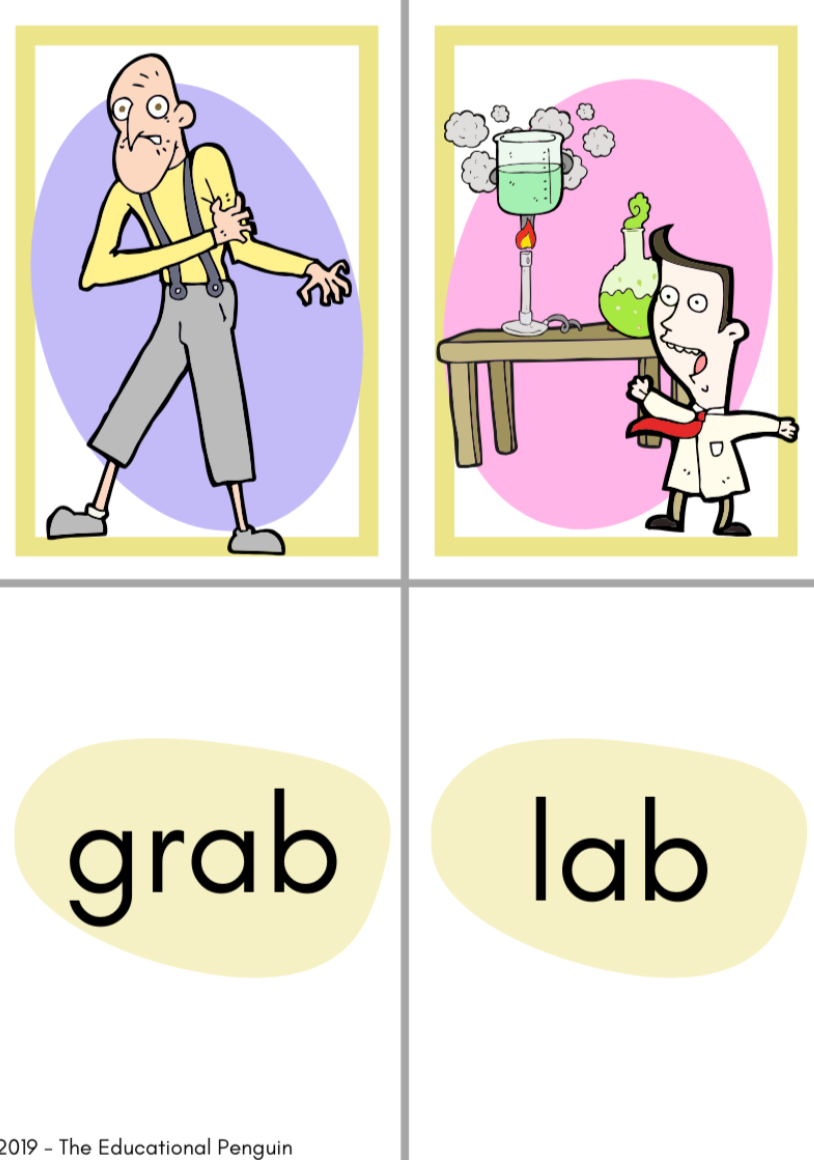 Flash Cards: CVC Word Family 'a' - Amped Up Learning