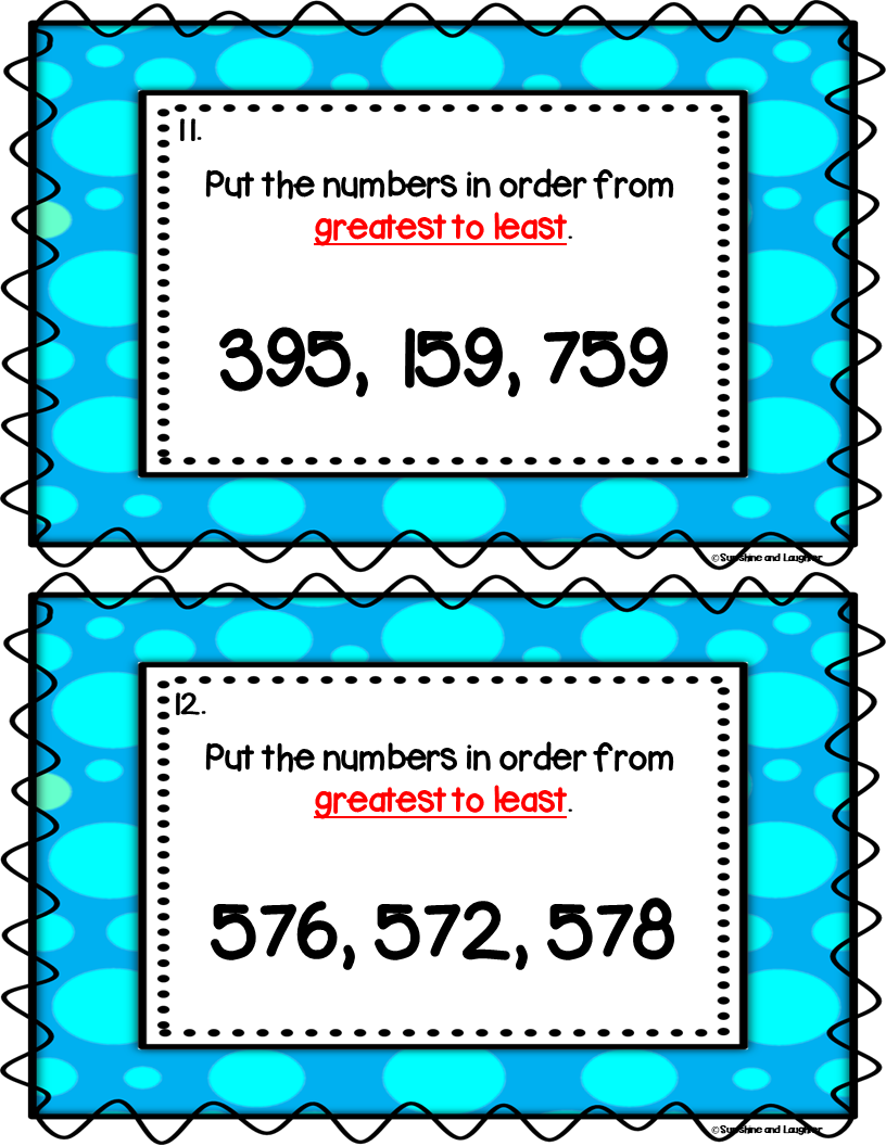 Number Order Scoot - 100's - Amped Up Learning