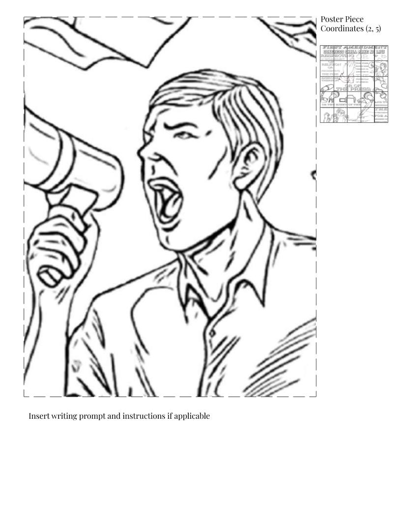 First Amendment Collaborative Poster - Amped Up Learning