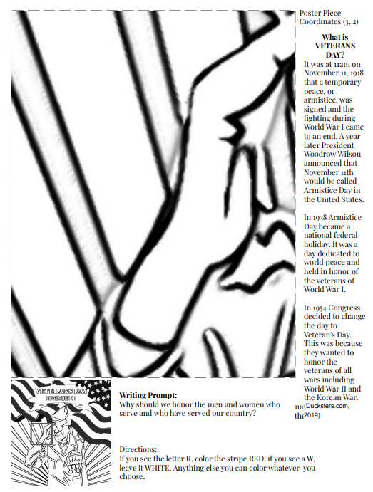 Veterans Day Collaborative Poster and Writing Prompt - Amped Up Learning
