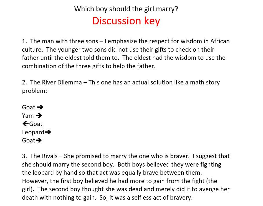 African Dilemma Tales: Culture of Africa - Amped Up Learning