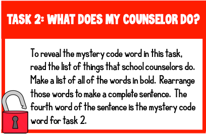 Meet the School Counselor Escape Room