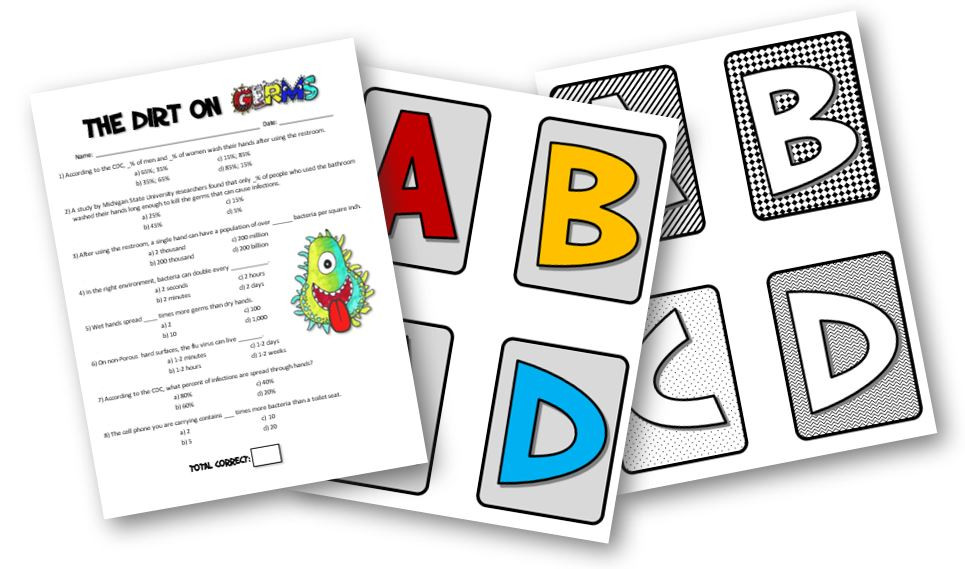 The Dirt on Germs Trivia Game- Distance Learning Option! - Amped Up ...