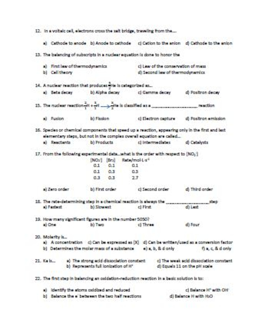 AP Chemistry Pre- and Post-Course Test - Amped Up Learning