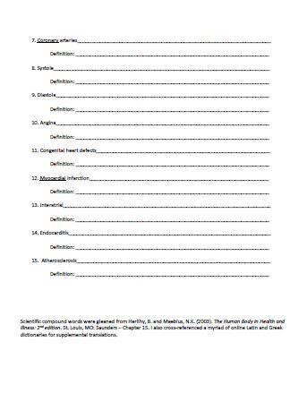 Heart Unit Latin Root Word Worksheet - FREE - Amped Up Learning