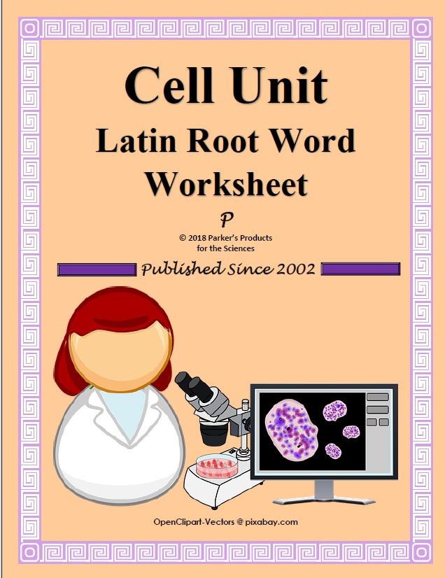 Cell Unit Latin Root Word Worksheet - Amped Up Learning