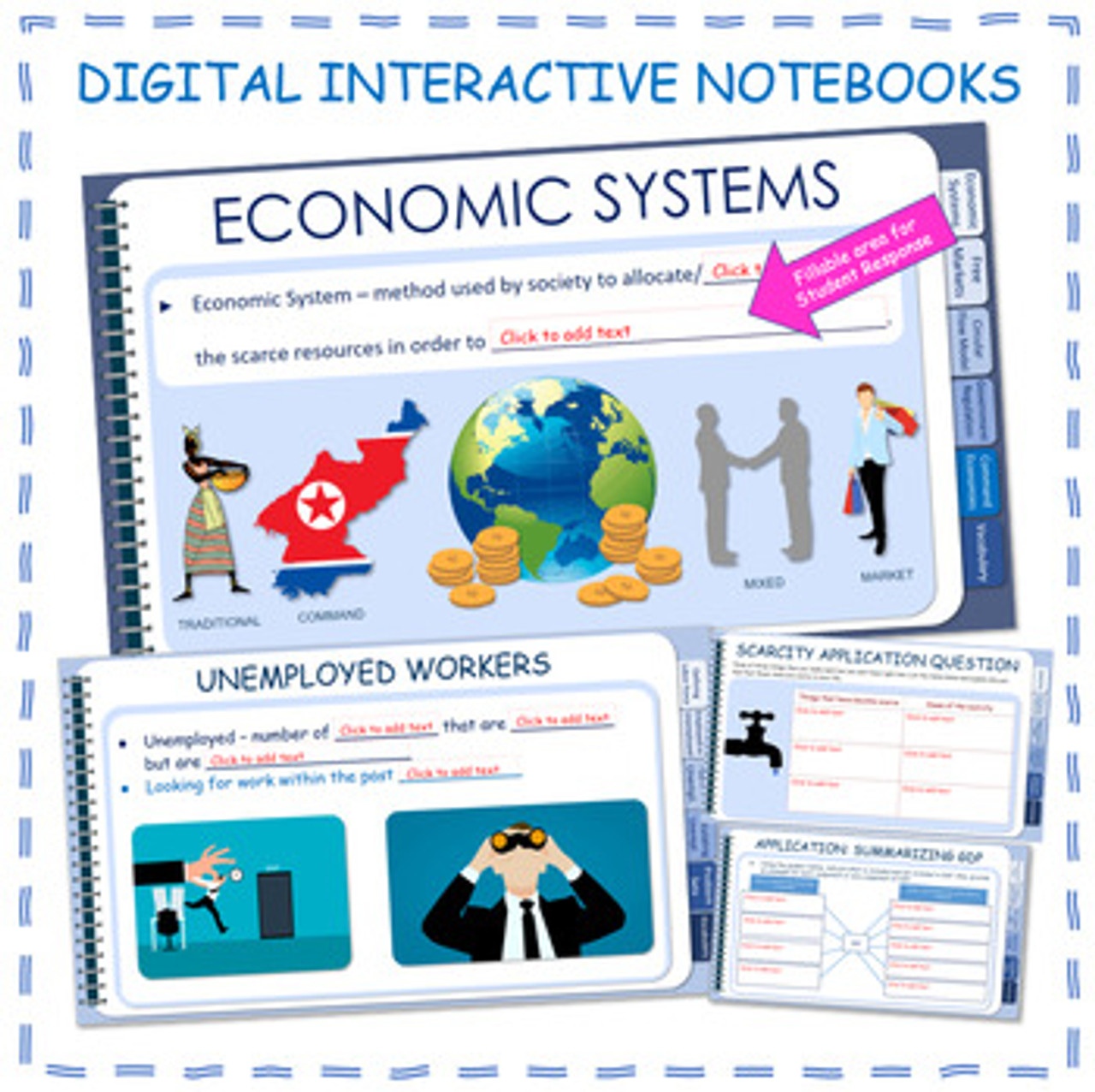 Complete Set of Economics Powerpoints Worksheets and Guided Note ...