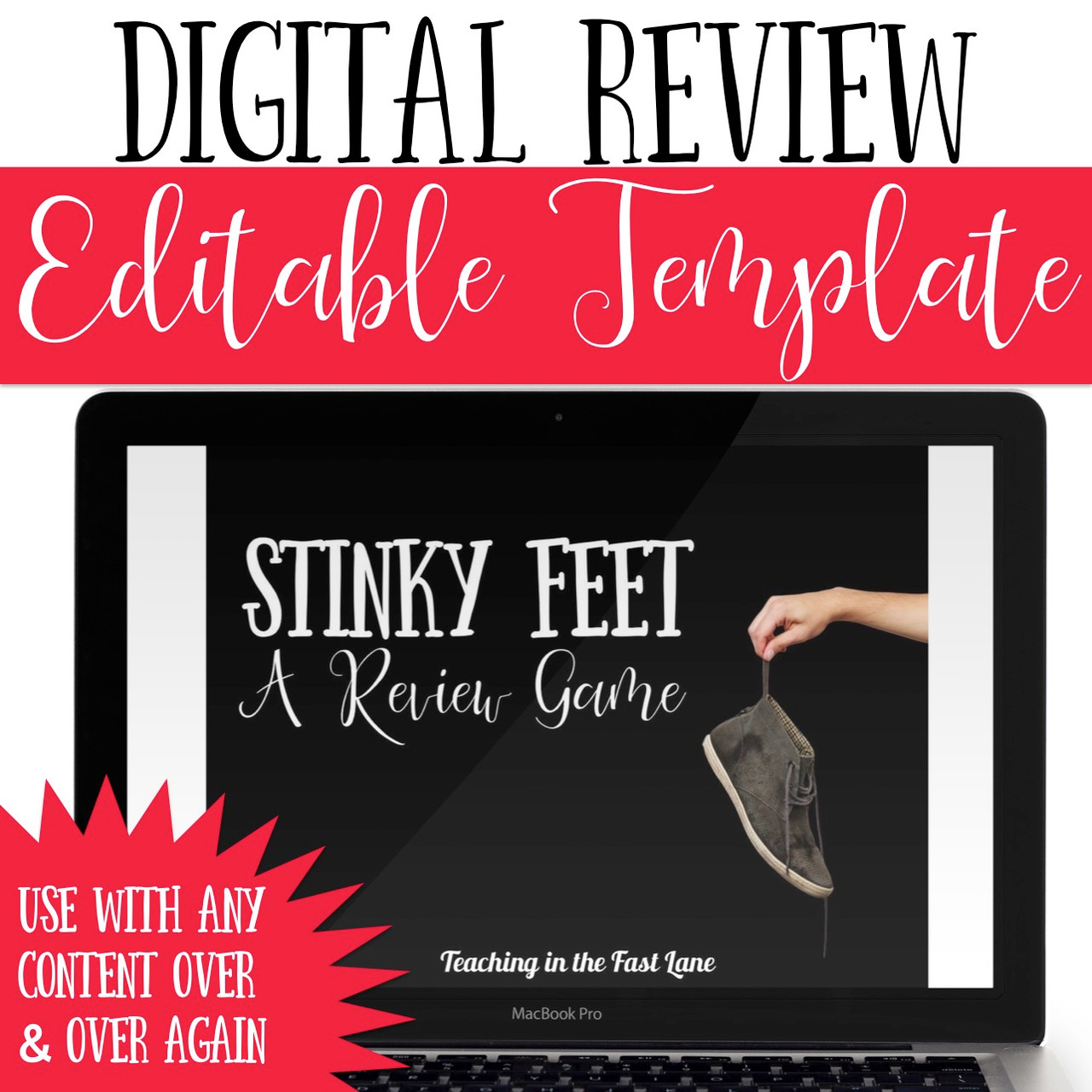 Digital Stinky Feet Review Game Template - Amped Up Learning