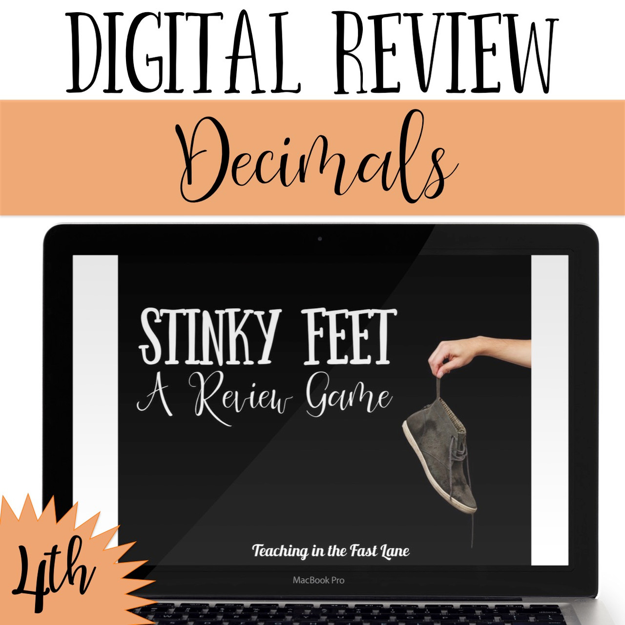 Decimals Review Game - Digital Stinky Feet - Amped Up Learning