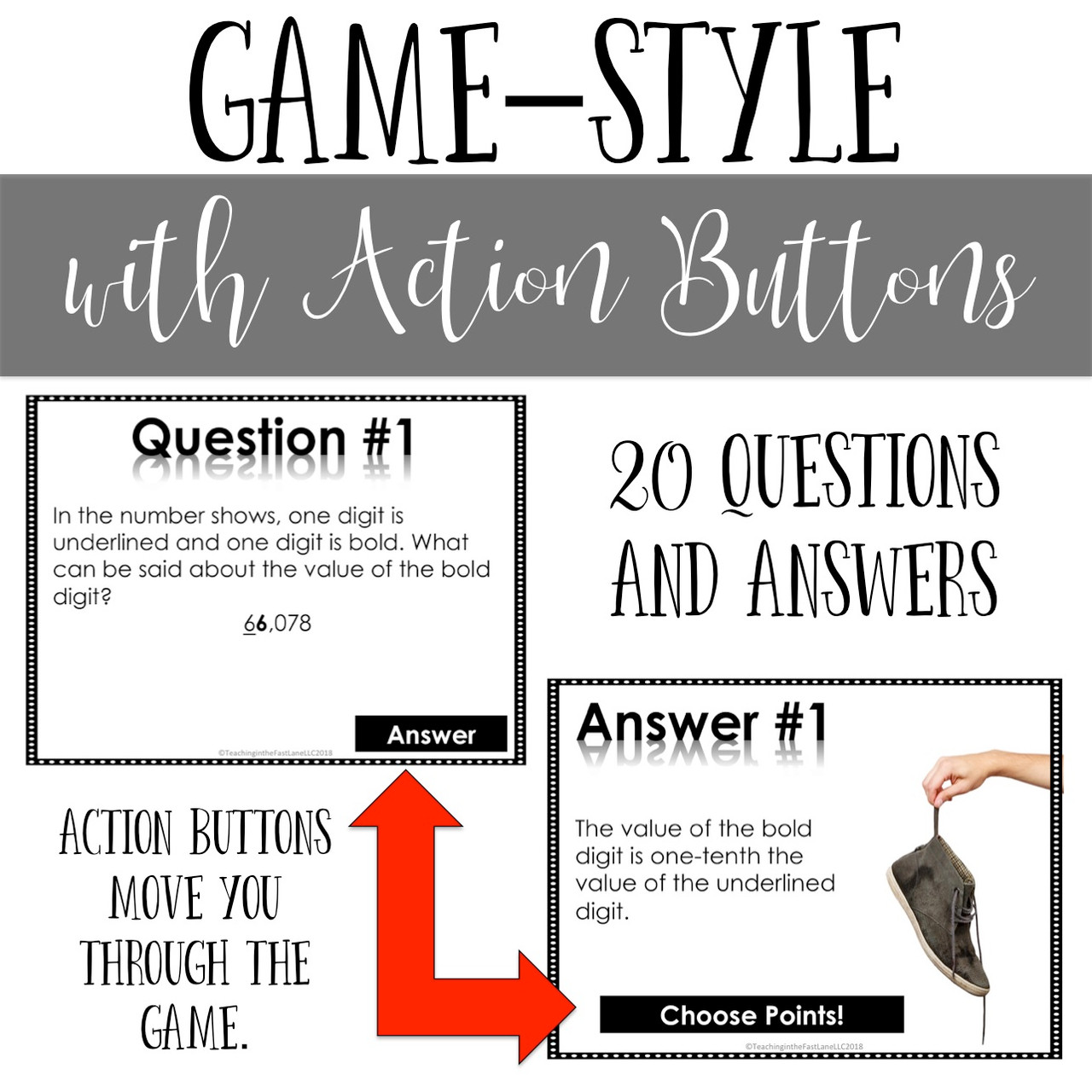 Division Review Game - Digital Stinky Feet - Amped Up Learning