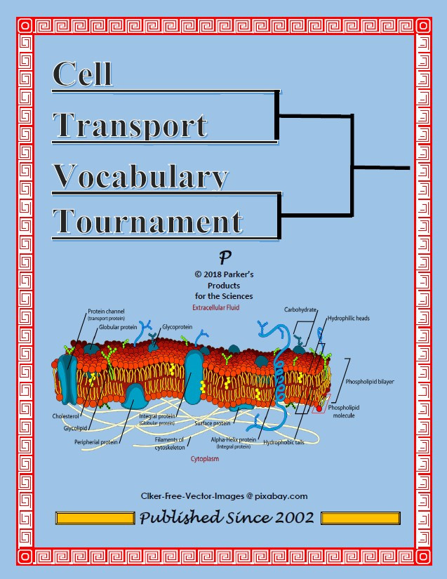 Cell Transport Vocabulary Tournament - Amped Up Learning