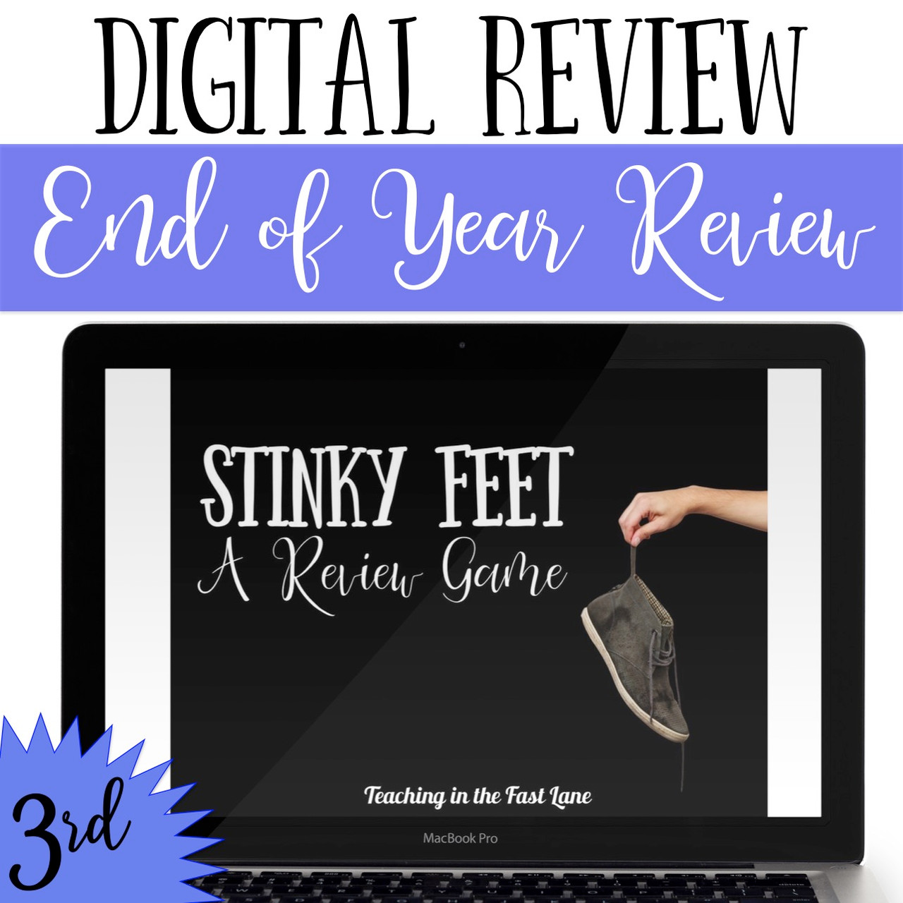 3rd Grade Math Review Game - Digital Stinky Feet - Amped Up Learning