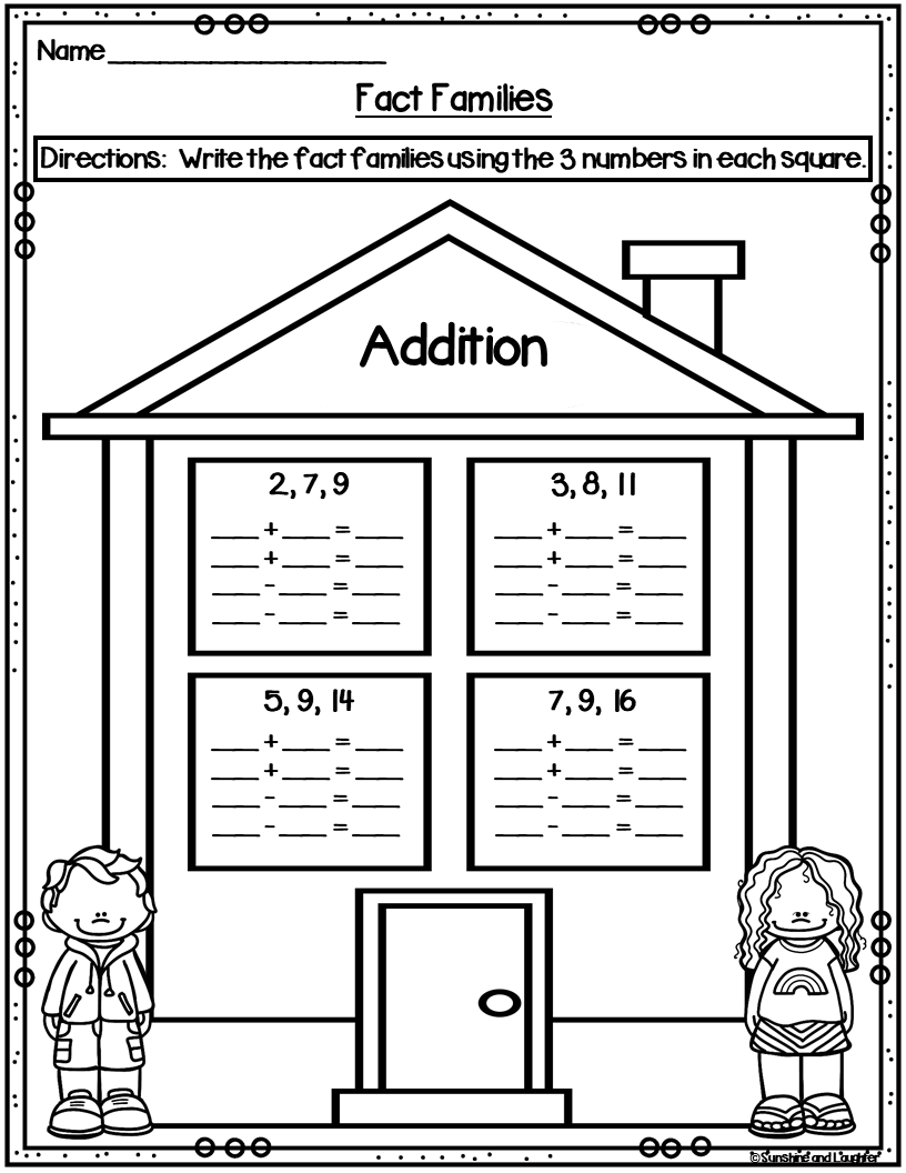 Fact Families - Addition and Subtraction - Amped Up Learning
