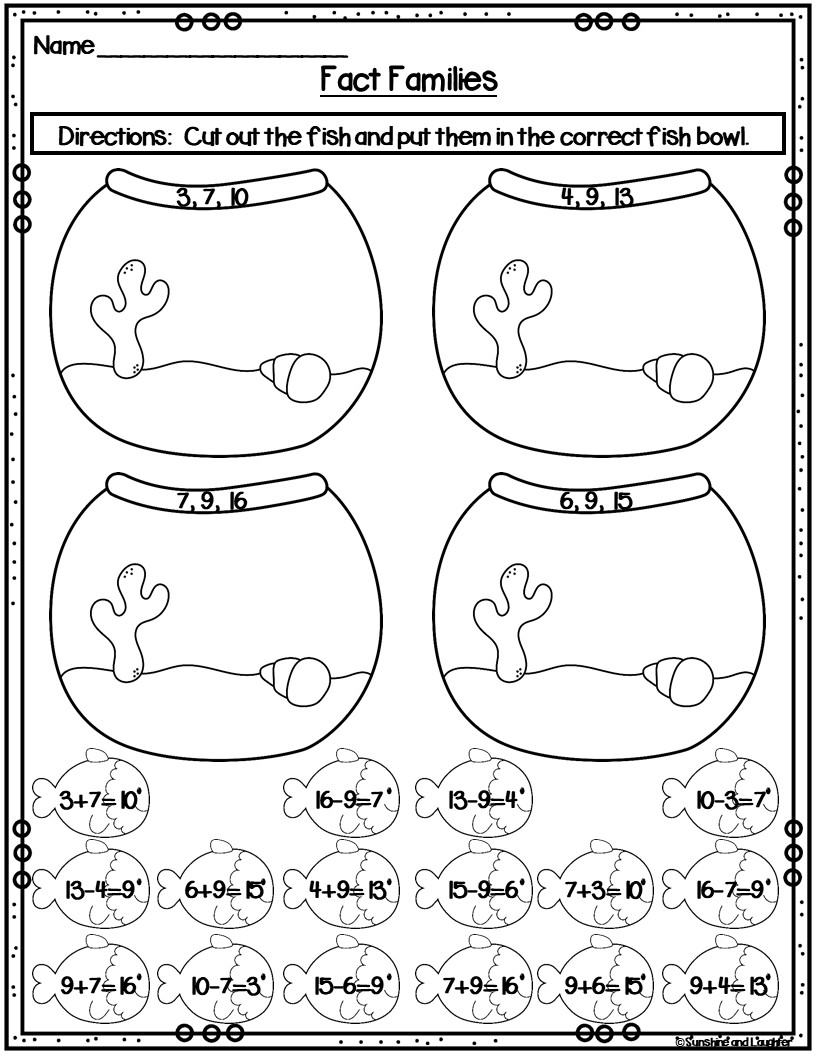 Fact Families - Addition and Subtraction - Amped Up Learning