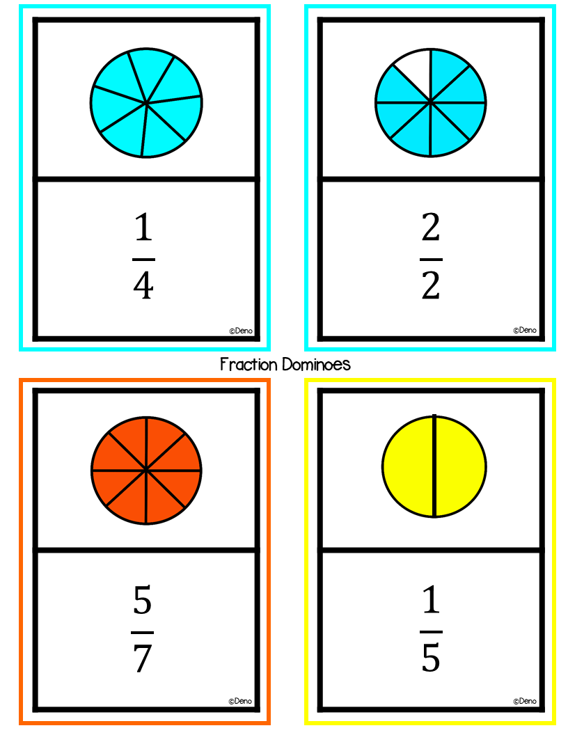 Fractions (up to eighths) - Amped Up Learning