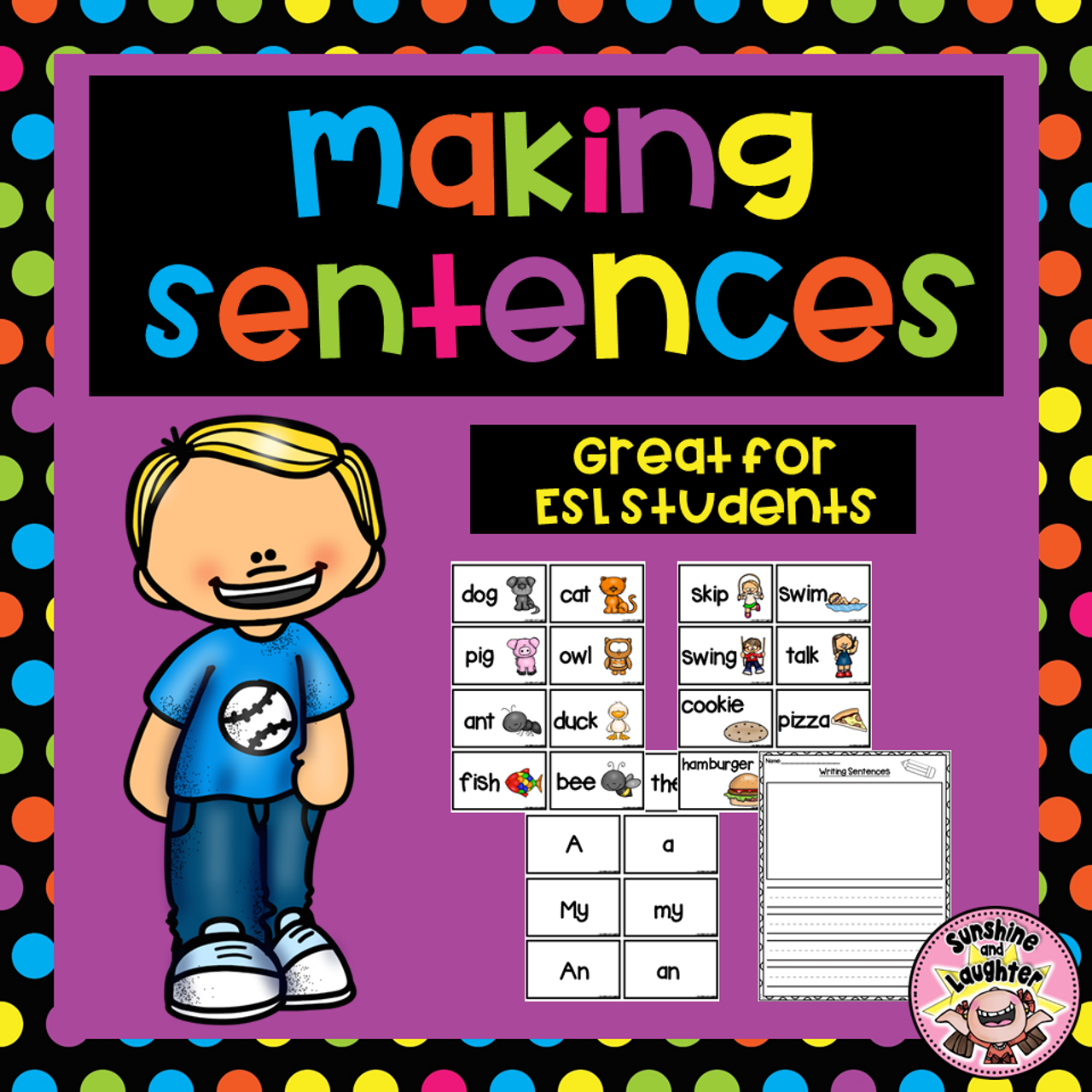 Making Sentences - Resource for ESL Students - Amped Up Learning