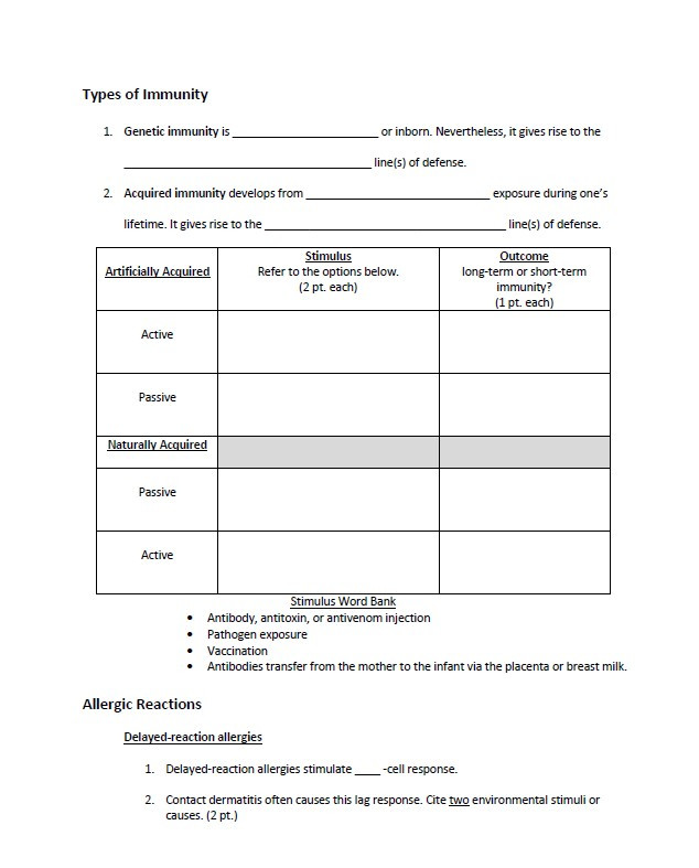 Immune System Exam Set A and B - Amped Up Learning