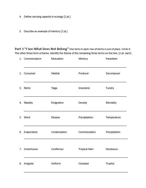 Ecology Unit Test - Amped Up Learning