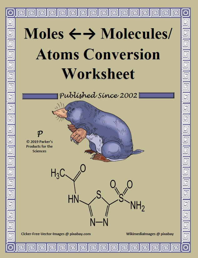 Moles To Molecules Worksheet