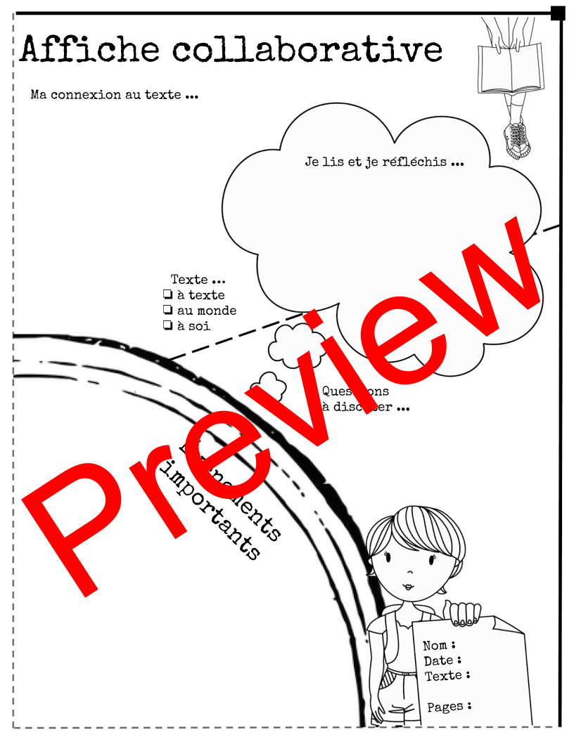French Literature Circle Collaborative Poster- Shared Reading - Amped ...