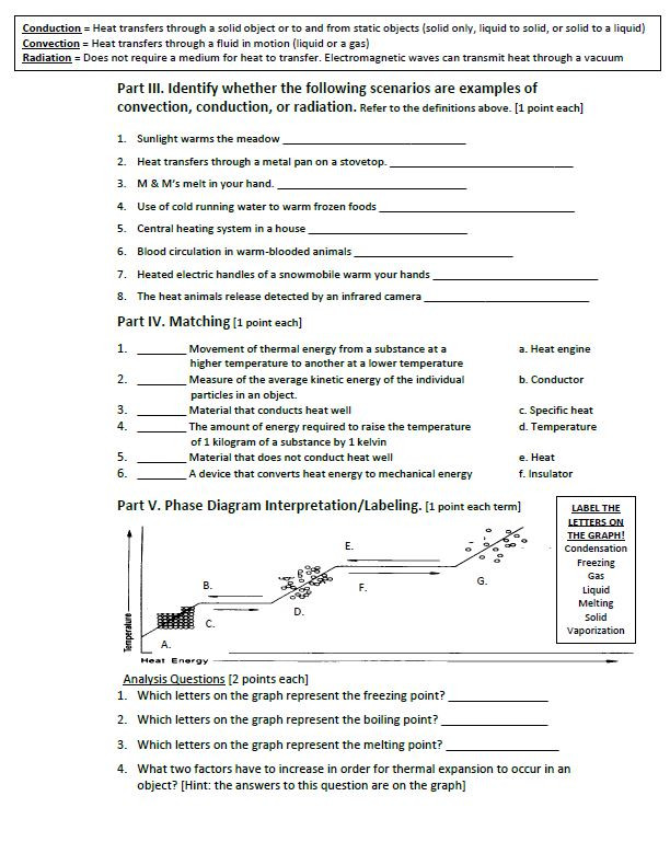 Thermal Energy and Heat Unit Test - Amped Up Learning